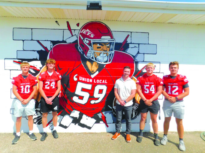 Union Local fieldhouse gets mural makeover | News, Sports, Jobs - The ...